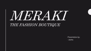 Organization structure of fashion boutique | PPTX