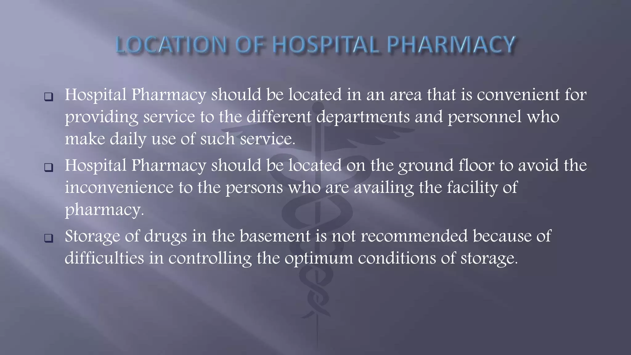 Organization structure of hospital pharmacy | PPTX