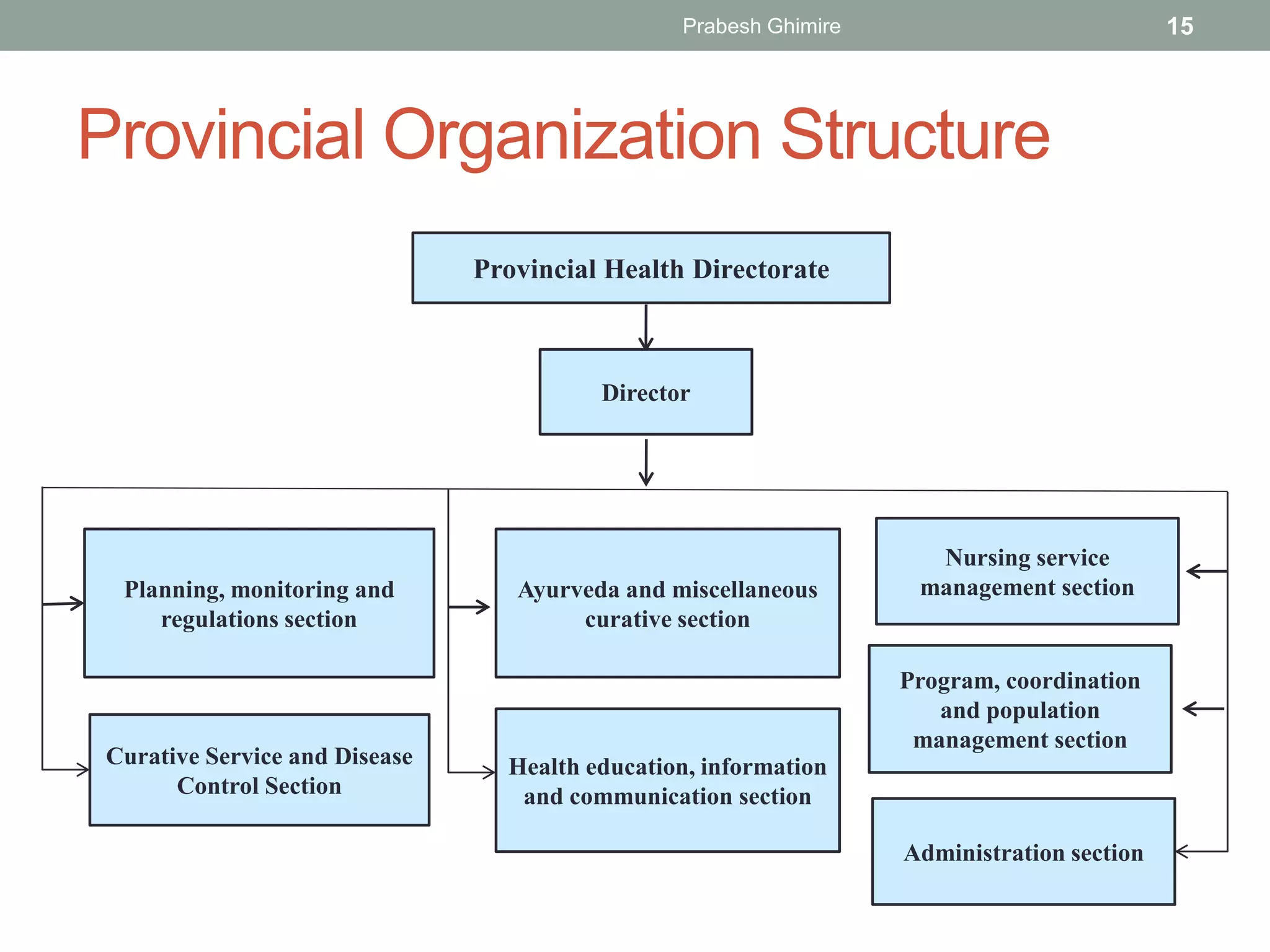Organogram/ Organization Structure of Nepalese Health System (Updated ...