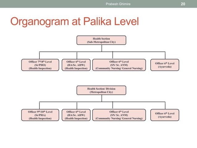 Organogram/ Organization Structure of Nepalese Health System (Updated ...
