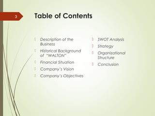 Organogram of a company (Walton Bangladesh Ltd.) | PPT
