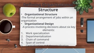 ORGANIZATION AND STRUTURE DESIGN POWERPOINT PRESENTATION | PPTX