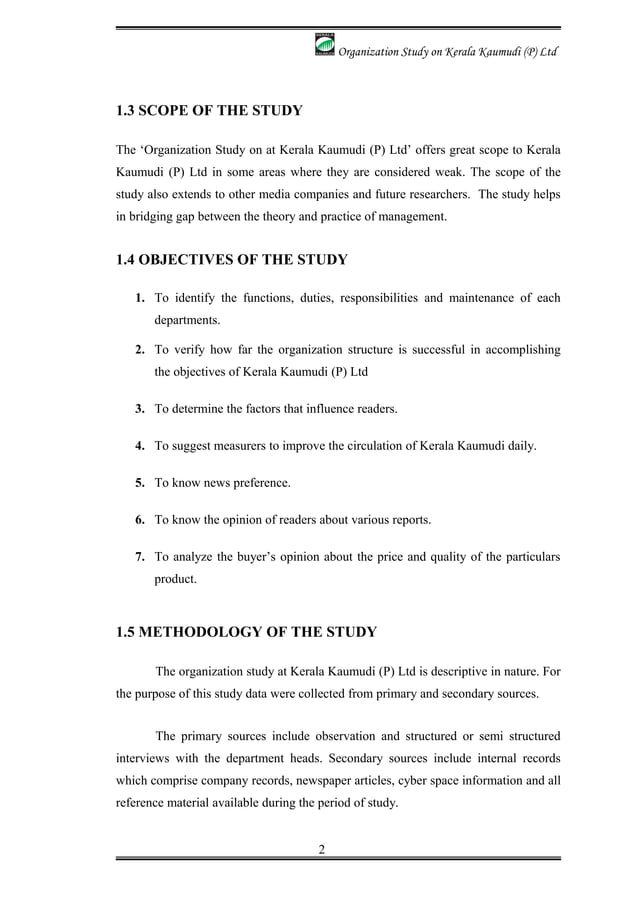 MBA Organizational study | DOC | Publishing Industry | Industries