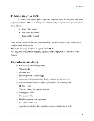 Organization study at gem sugars | DOC