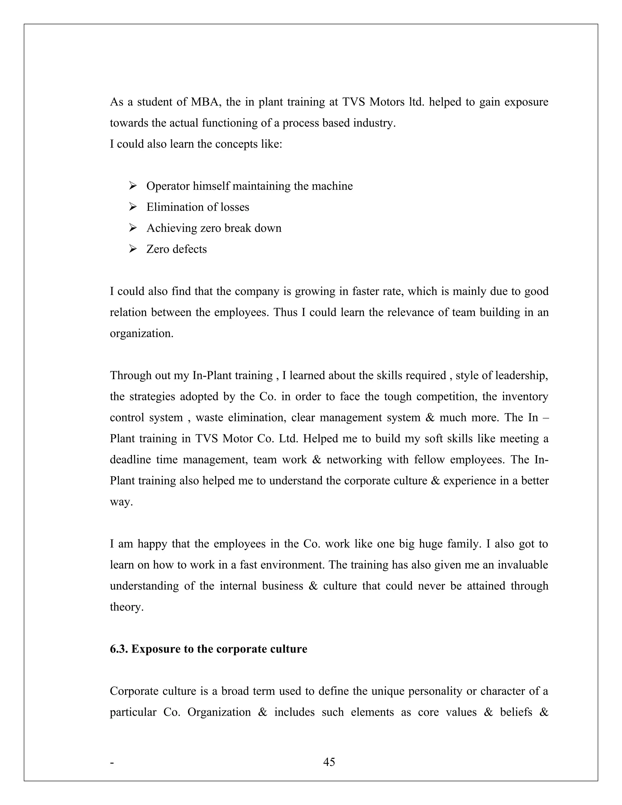 Organization study at tvs | DOC