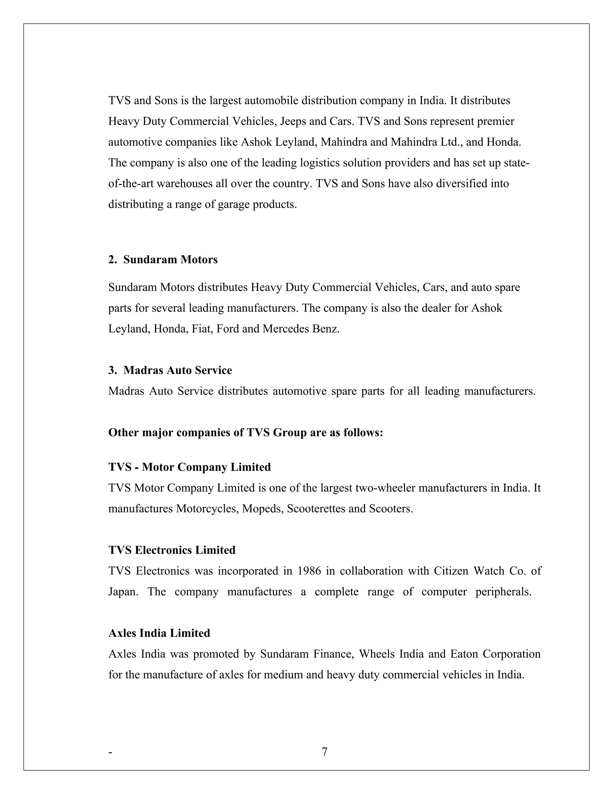 Organization study at tvs | DOC