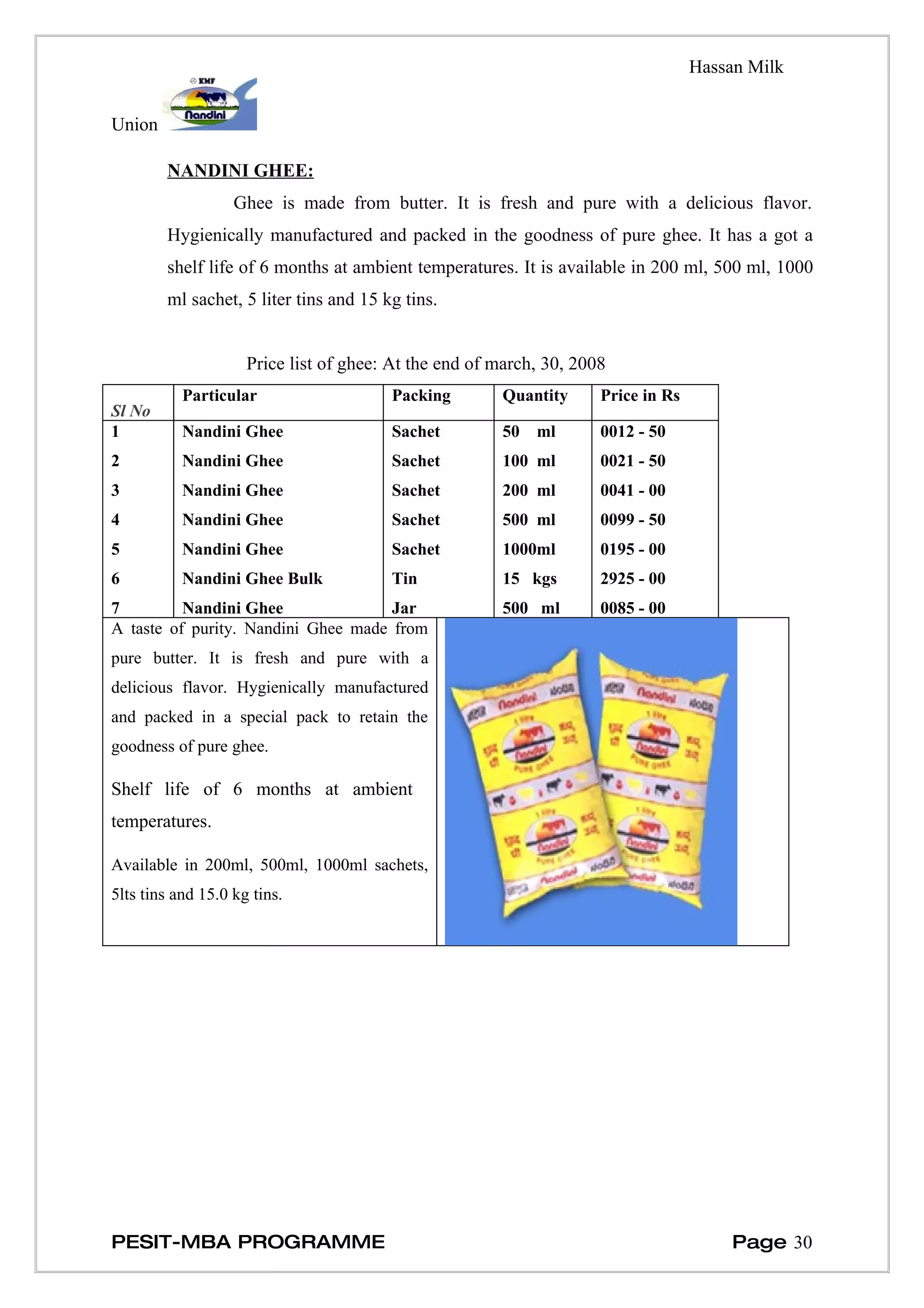 Organization study in kmf, hassan | DOC
