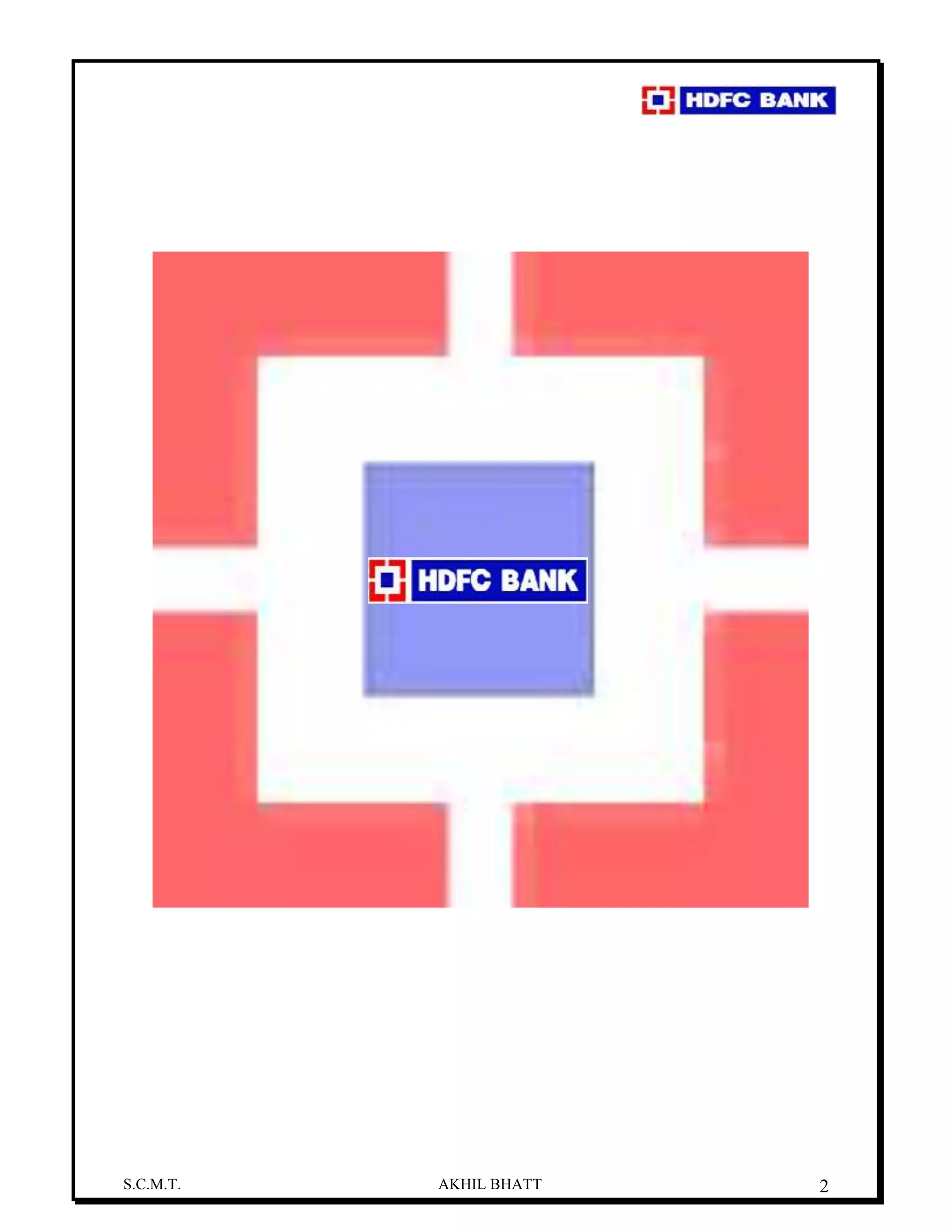 Organization study on hdfc bank | PDF