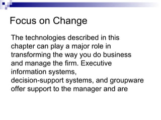 Organization support systems | PPT