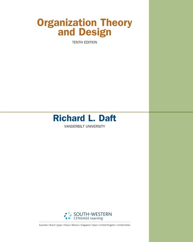 Organization Theory and Design_1.pdf | Publishing Industry | Industries