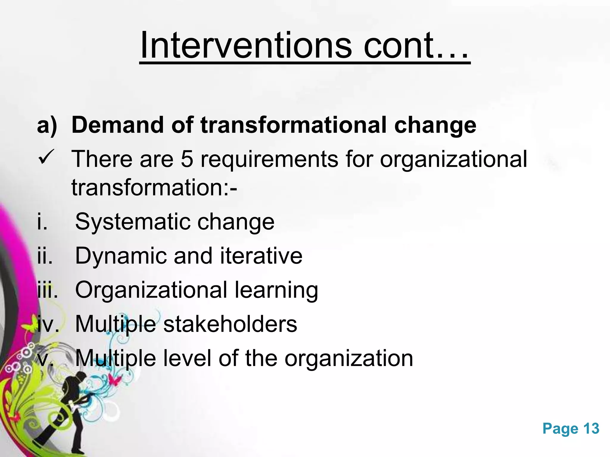 Organization transformation ppt | PPTX
