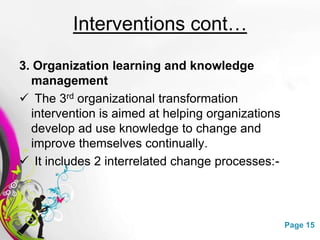 Organization transformation ppt | PPTX