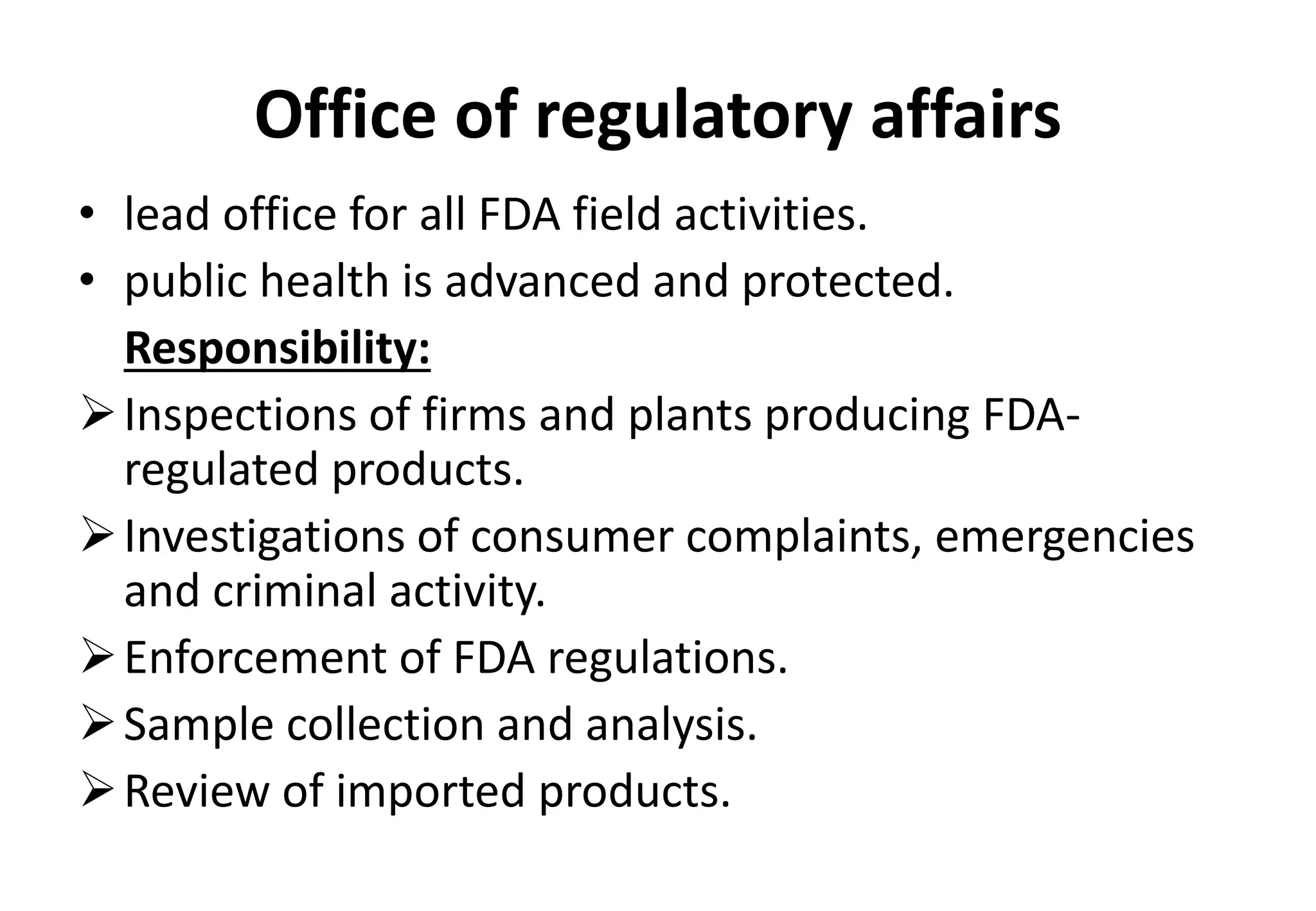 Organizaton chart of us fda. | PPTX