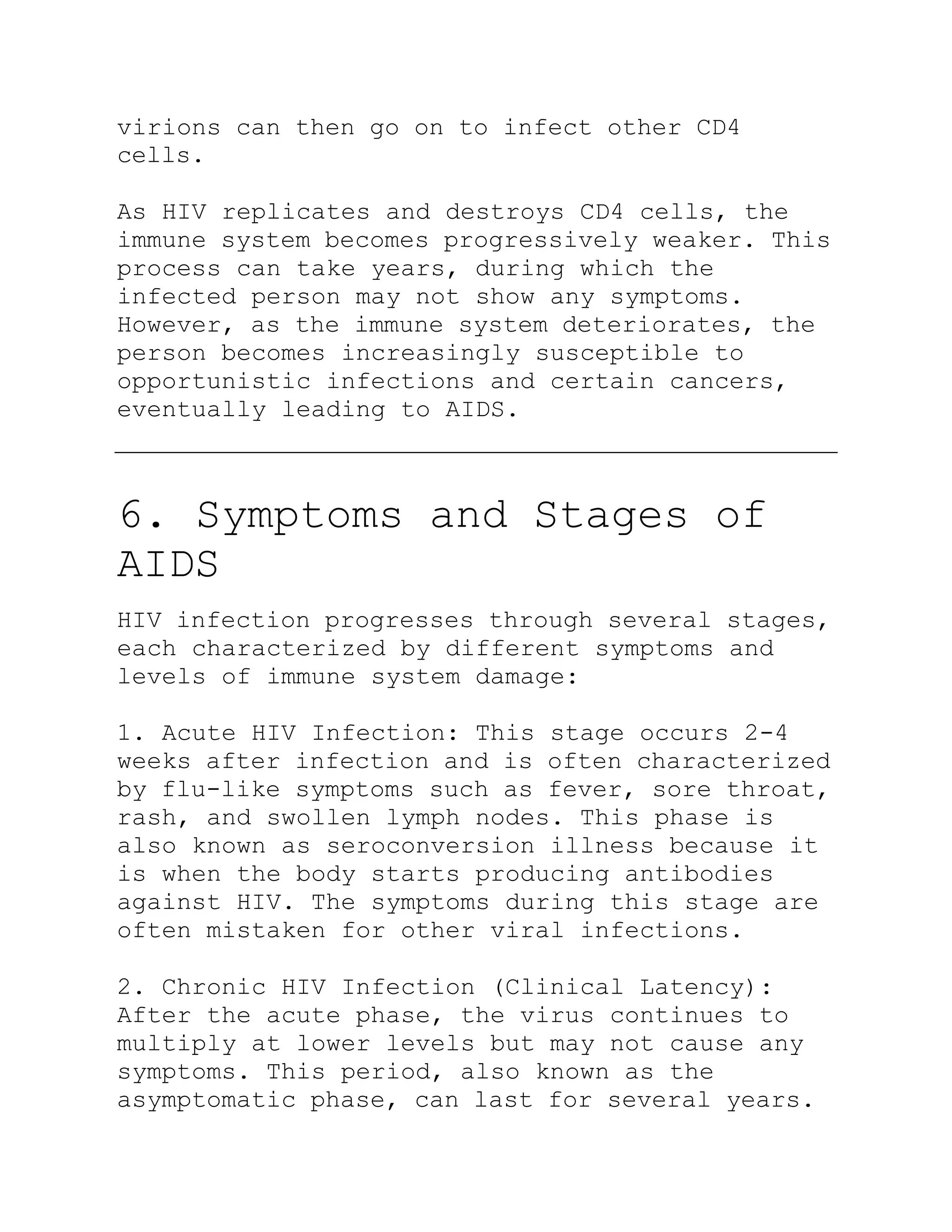 Project Report on AIDS. Class 12 CBSE Science (Biology) project. | PDF