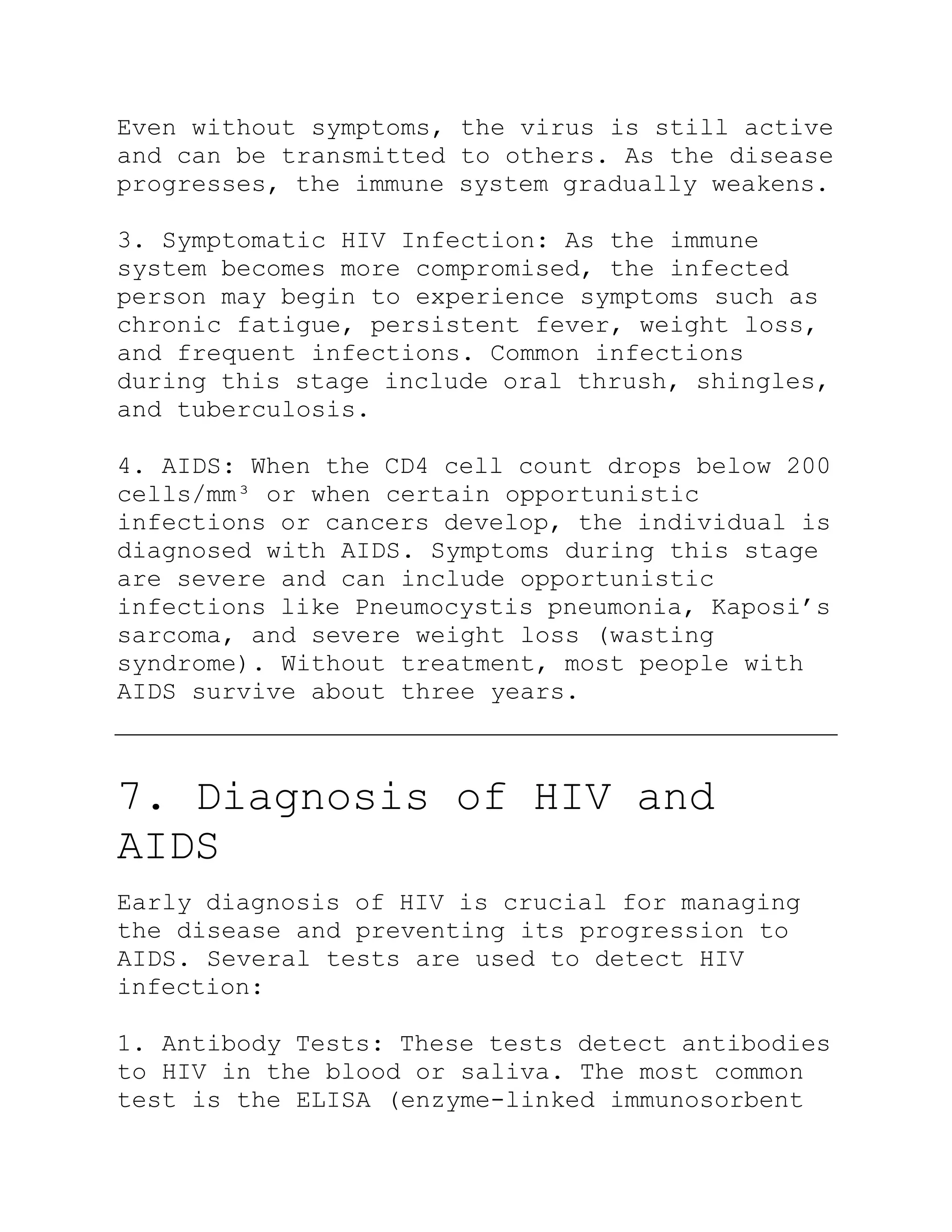 Project Report on AIDS. Class 12 CBSE Science (Biology) project. | PDF
