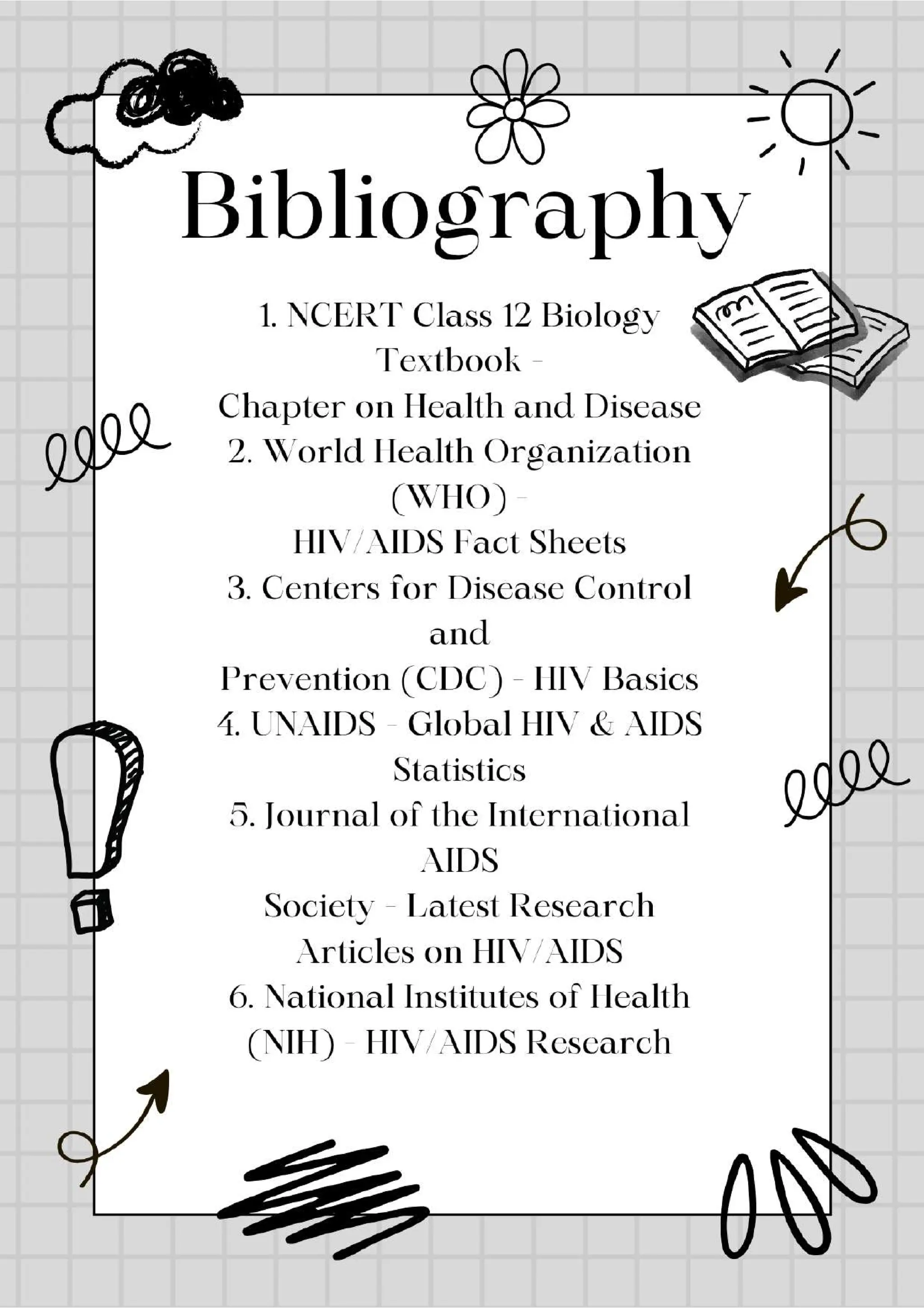 Project Report on AIDS. Class 12 CBSE Science (Biology) project. | PDF