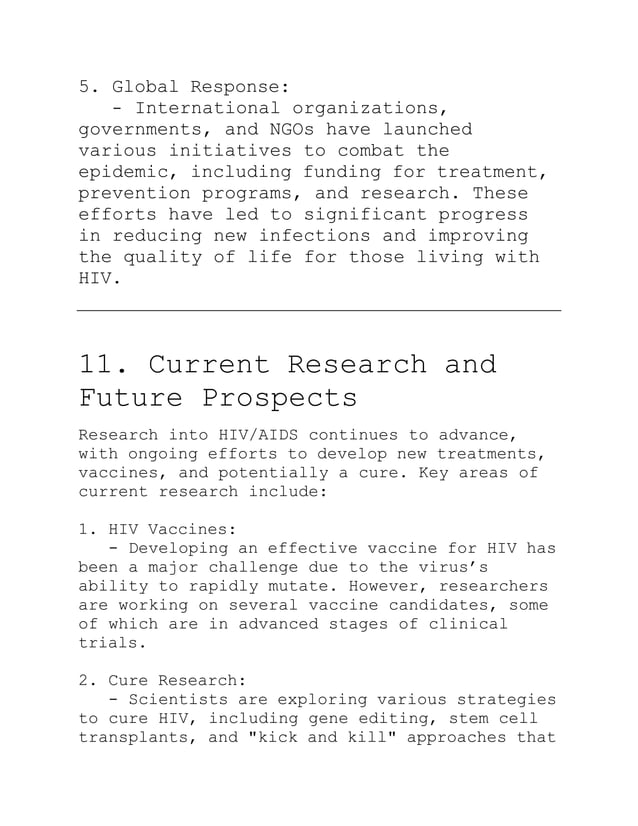 Project Report on AIDS. Class 12 CBSE Science (Biology) project. | PDF