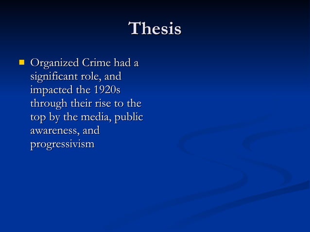 Organized crime | PPT