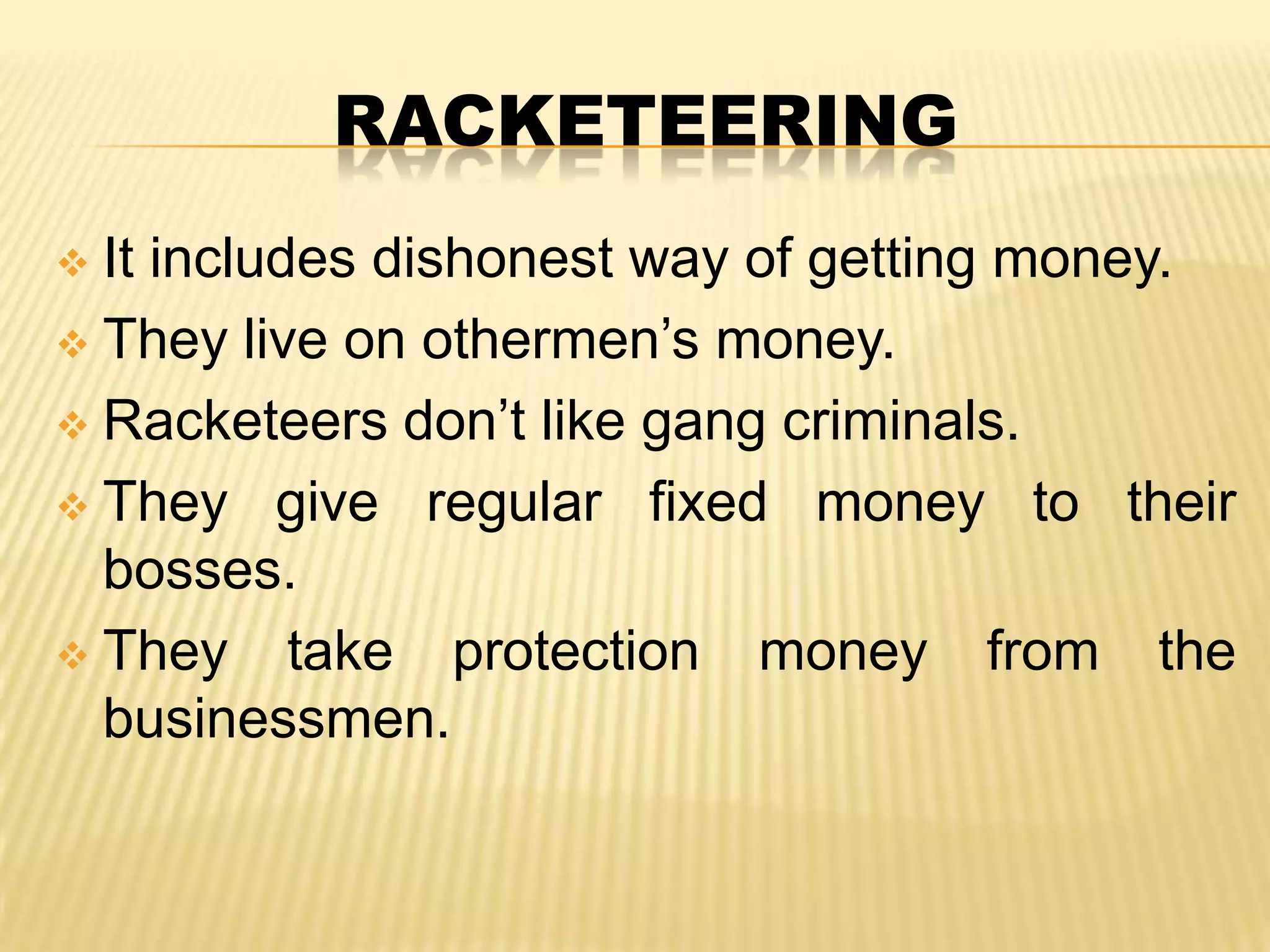 Organized crime | PPTX