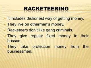 Organized crime | PPTX