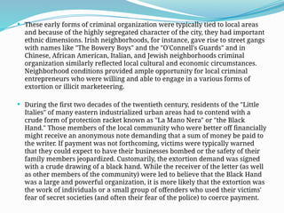 a Study for Organized Criminal gangs and Organization | PPTX