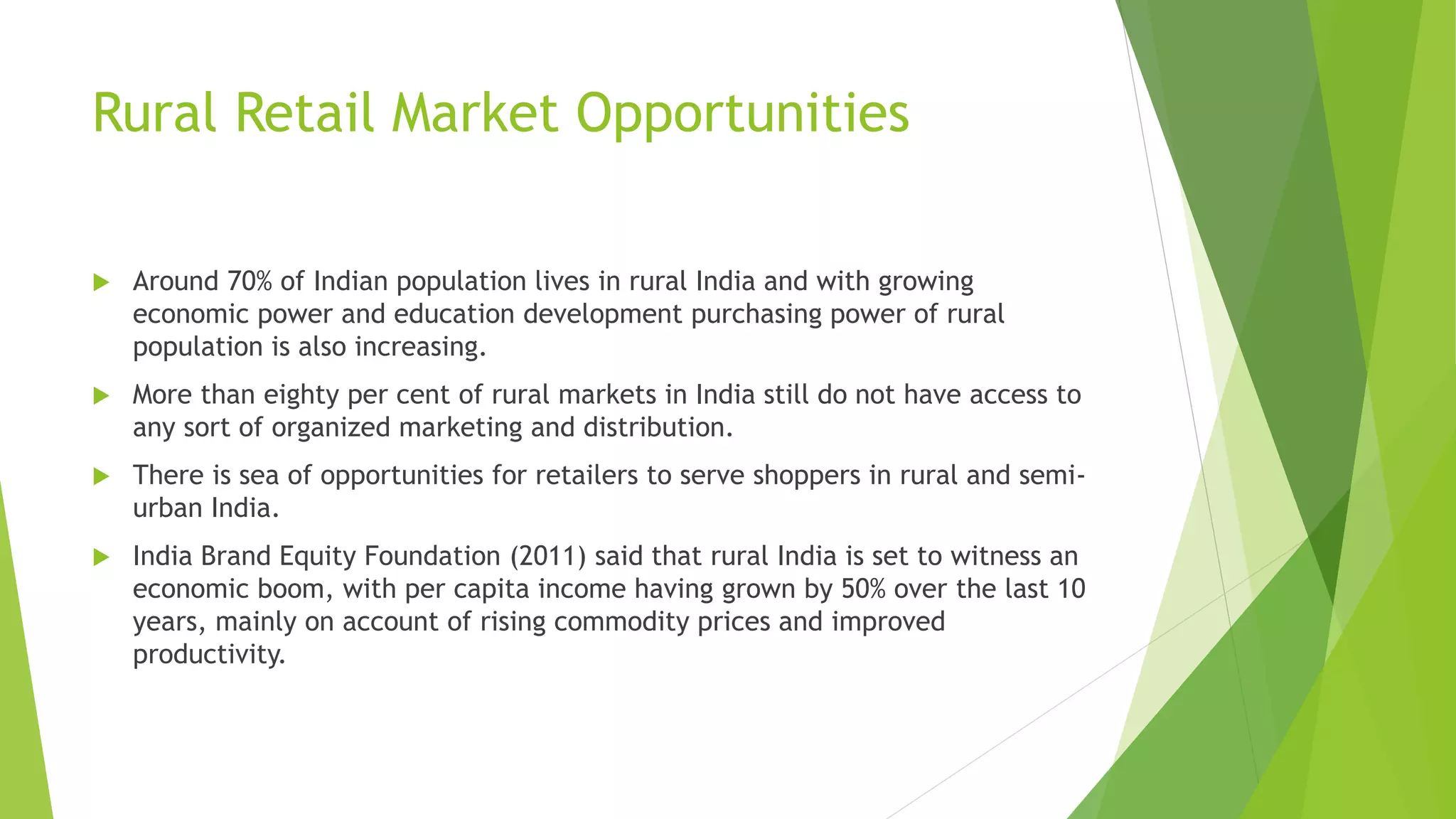 Organized rural retailing | PPTX