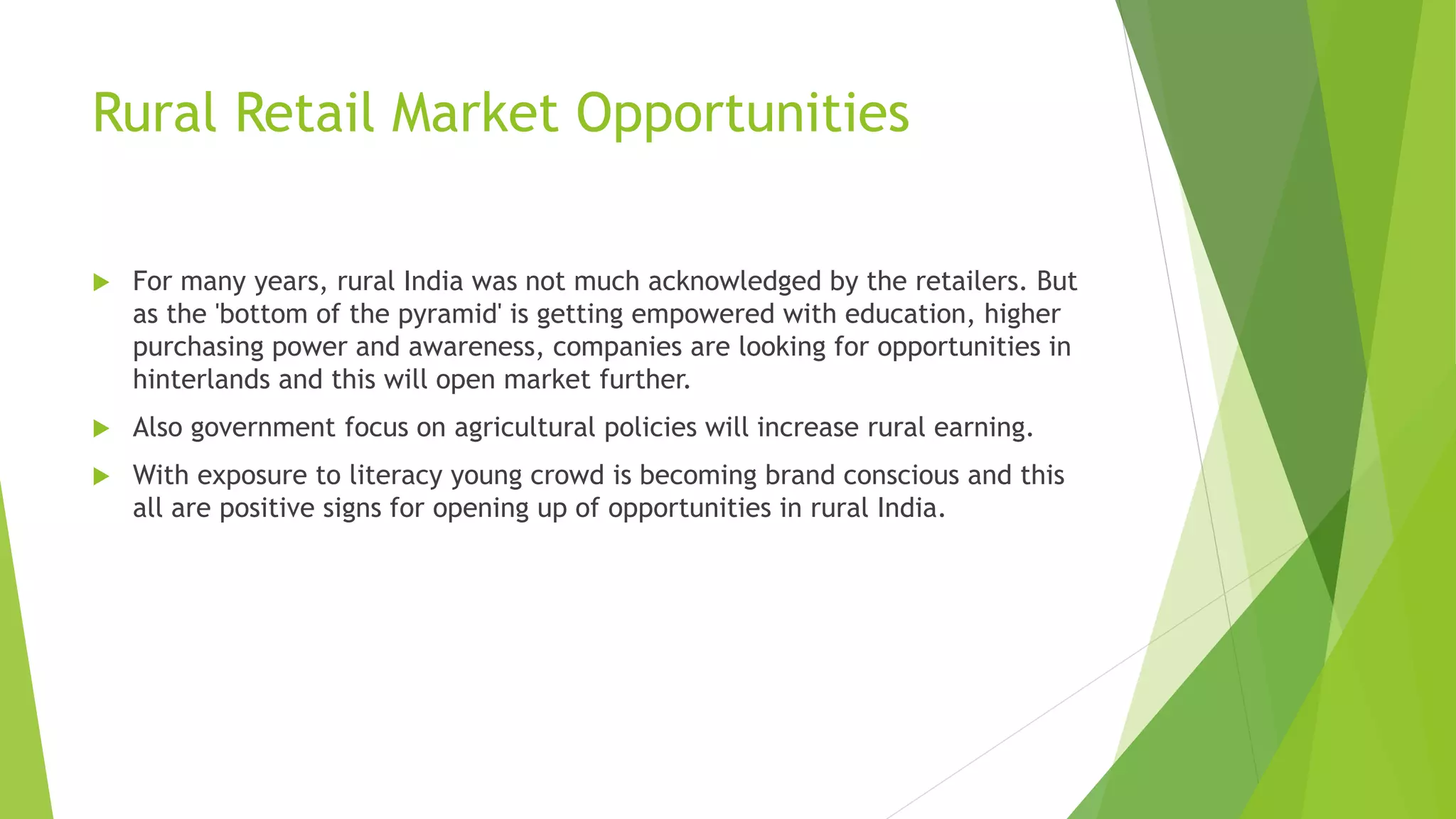Organized rural retailing | PPTX