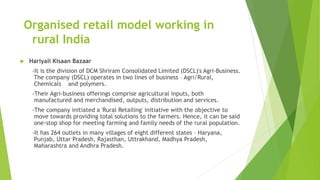 Organized rural retailing | PPTX