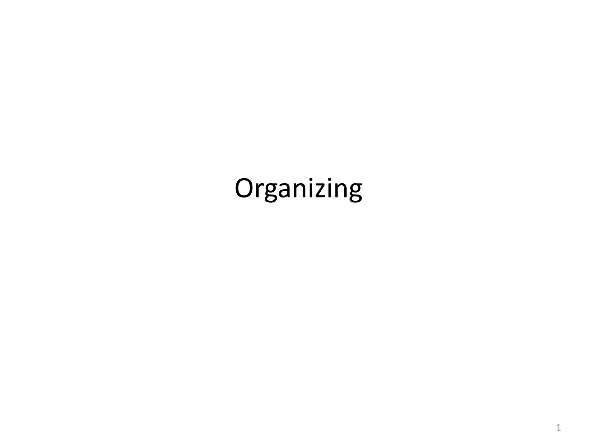 Organizing: Concept, Types, Organization Structure Decision | PPTX