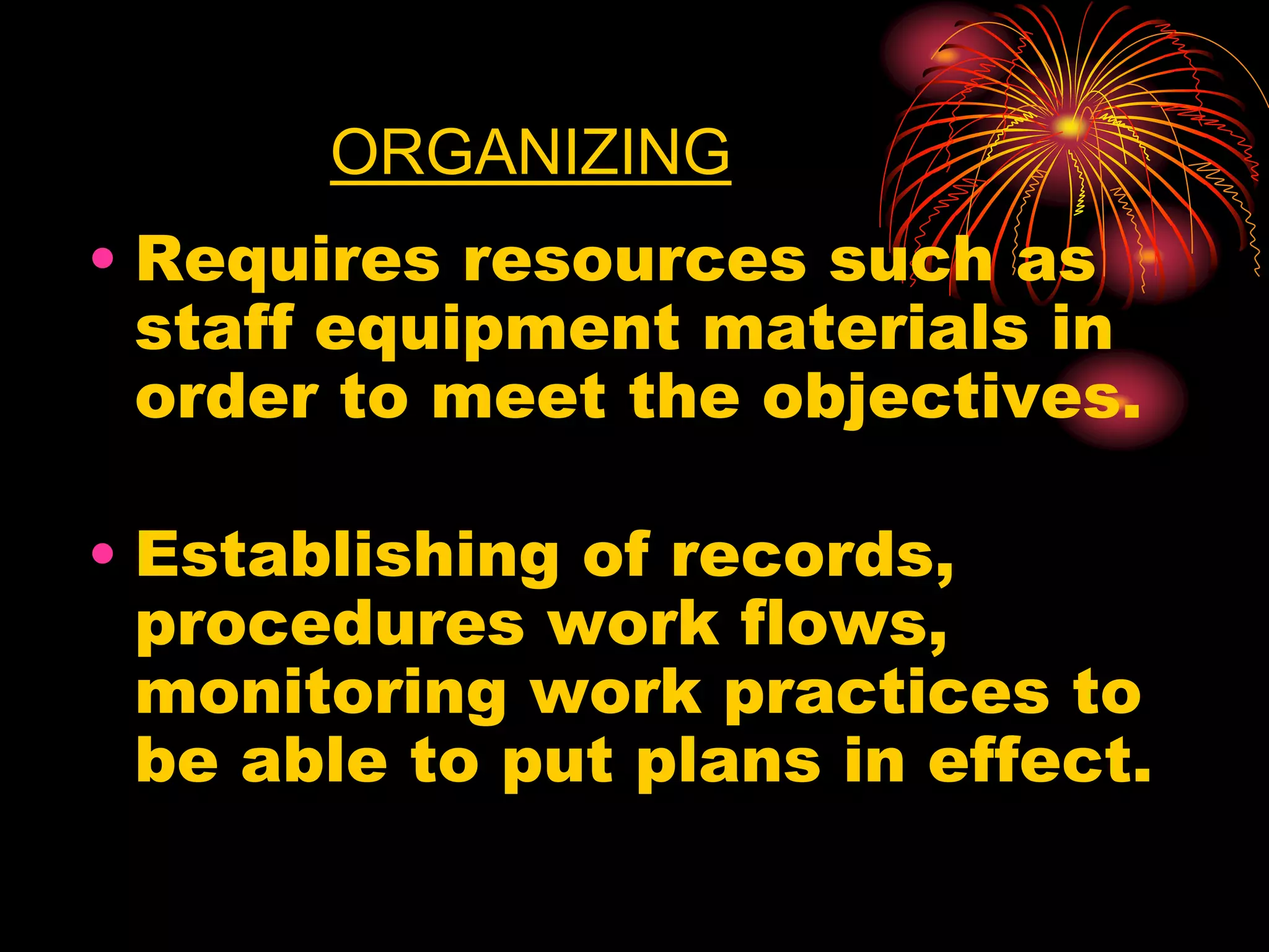 Organizing | PPT