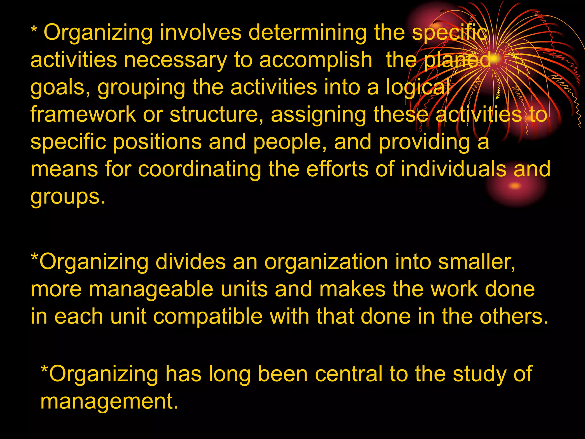Organizing | PPT