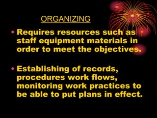 Organizing | PPT