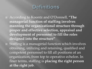 Organizing and Staffing | PPTX
