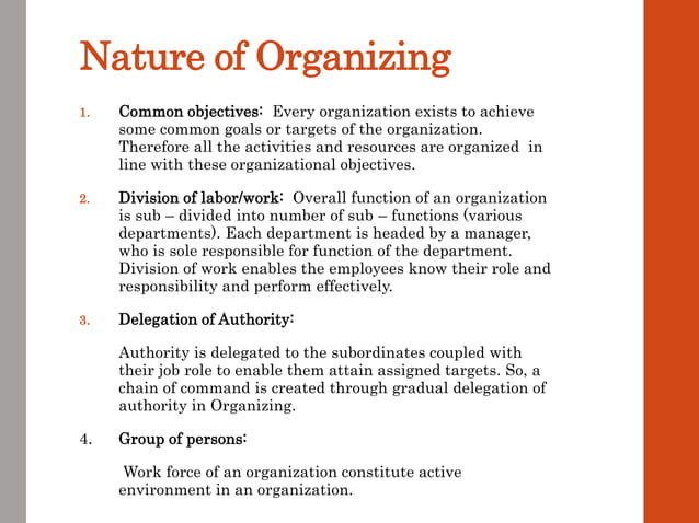 Organizing in Management | PPT