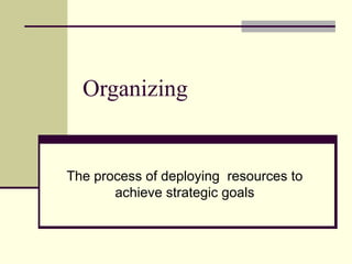 Organizing.ppt for principles of management | PPT