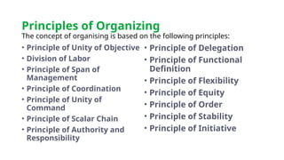 Organizing principle and process setp by step | PPTX