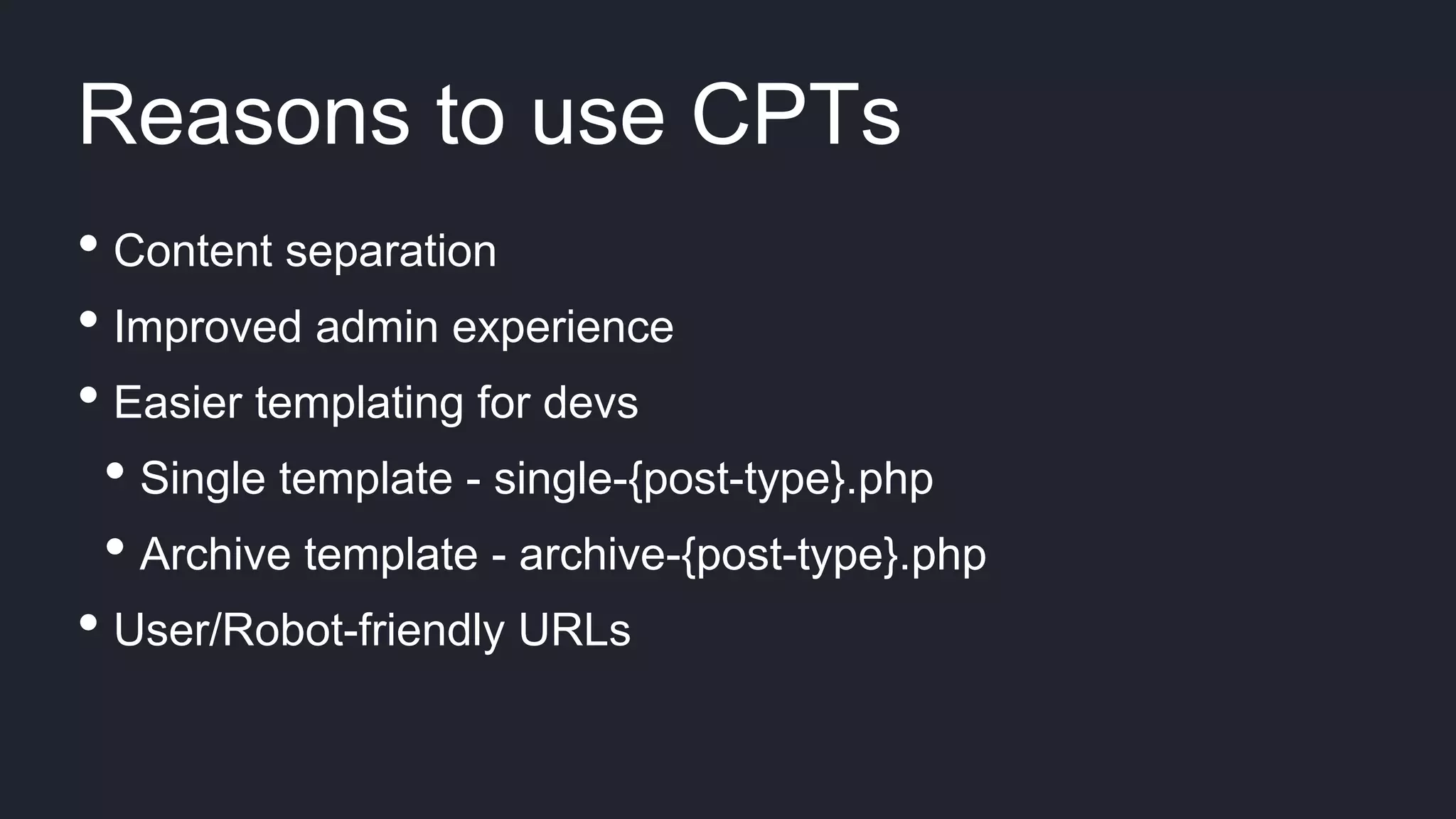 Organizing Content With Custom Post Types And Taxonomies Ppt