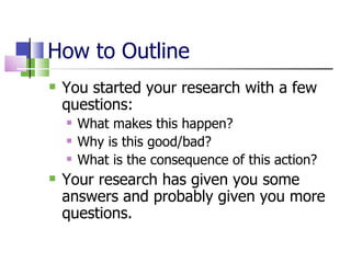 Organizing Ideas | PPT