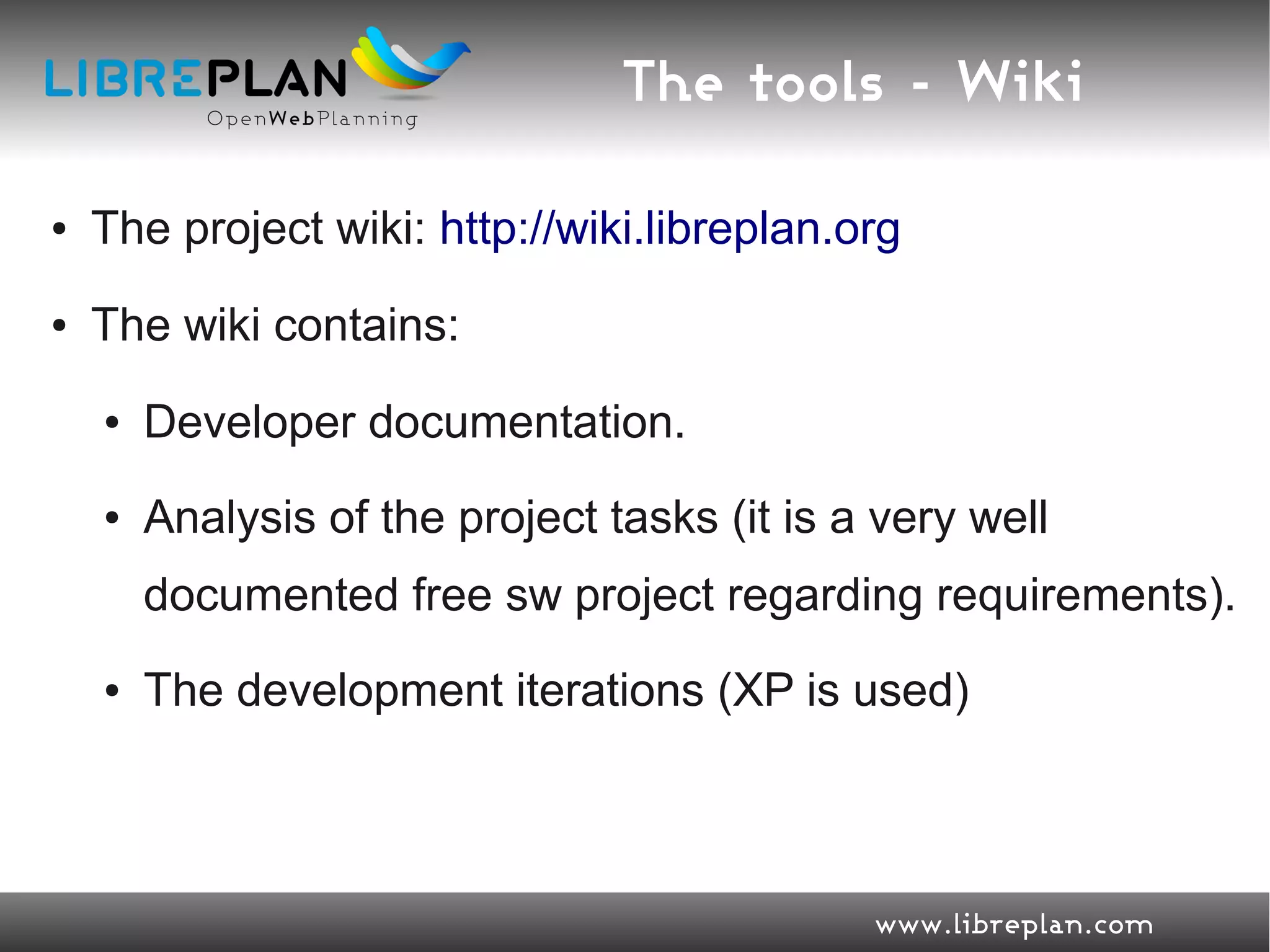 Organizing Libreplan free software project | PDF