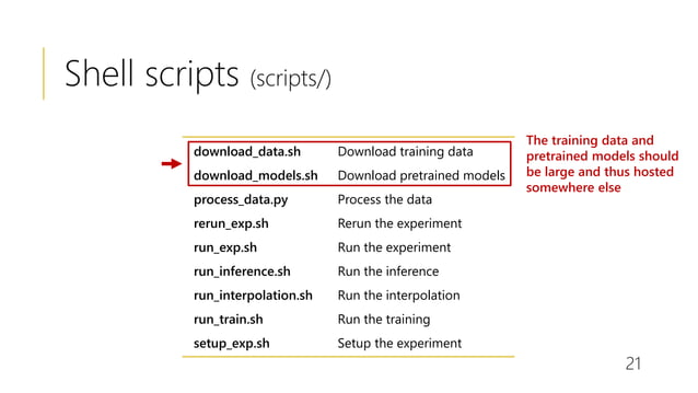 Organizing Machine Learning Projects - Repository Organization | PPT