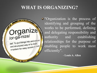 Organising | PPT