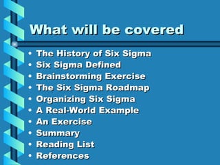 Organizing Six Sigma | PPT