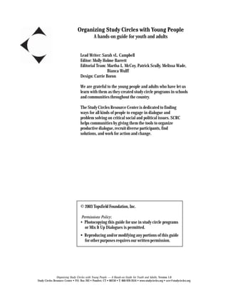 Organizing Study Circles with Young People | PDF