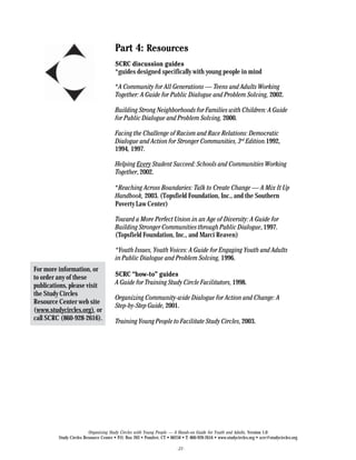 Organizing Study Circles with Young People | PDF