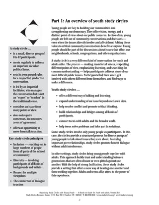 Organizing Study Circles with Young People | PDF