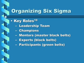 Organizing%20 six%20sigma[1] | PPT