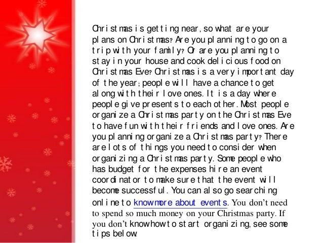 Organizing A Christmas Party Event organizing-a-christmas-party-event