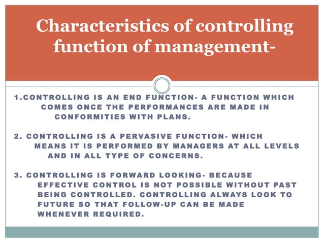 Organizing and controlling | PPT