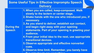 Organizing and delivering a impromptu speech.pptx