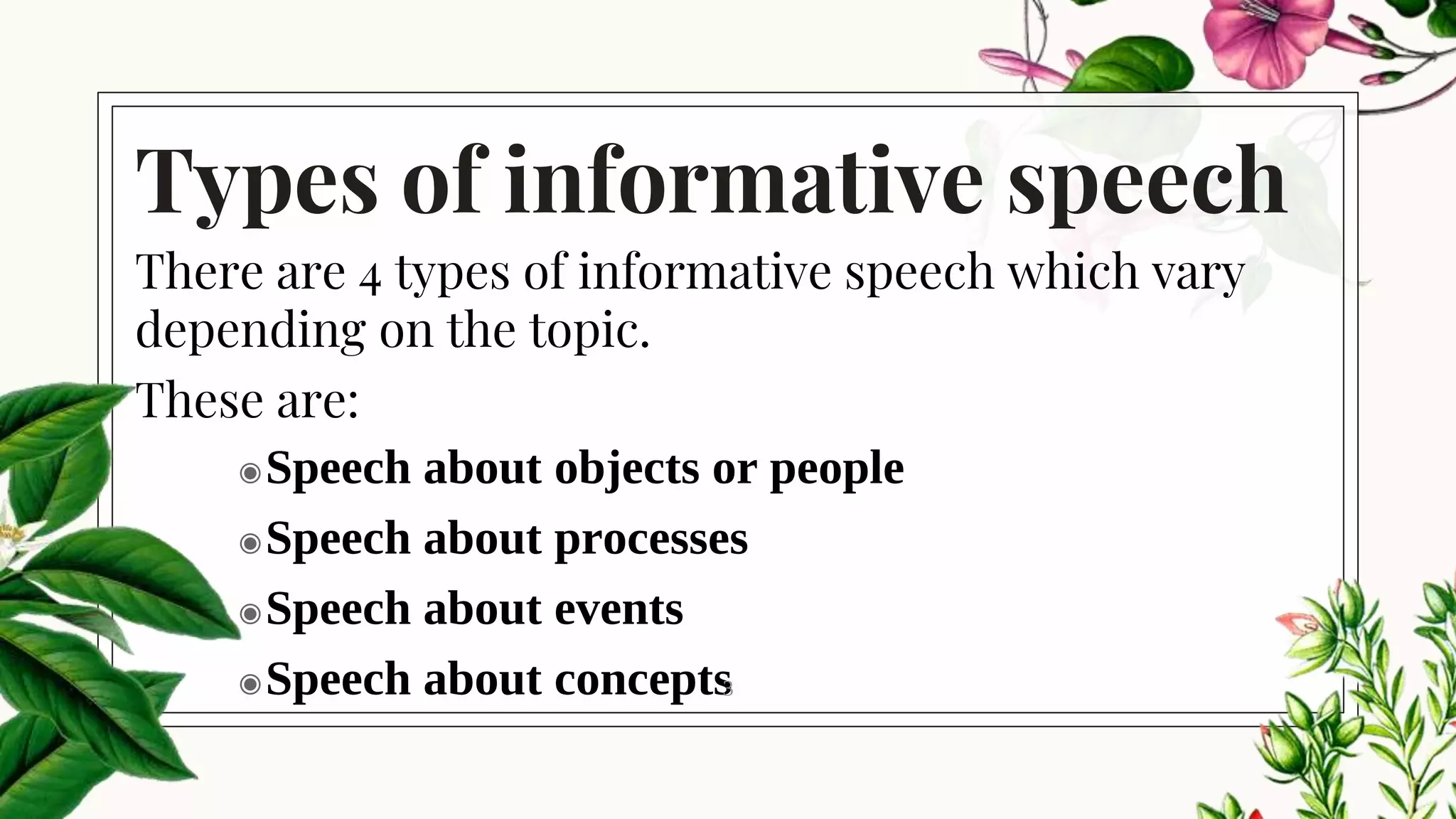 Organizing and delivering an informative speech | PPTX